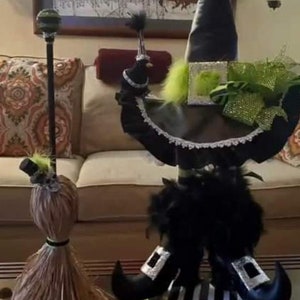 Character Witch Stand, Whimsical Witch, Witch Hat With Legs, Whitehall ...