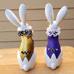 White Rabbit, Alice in Wonderland White Rabbit, Easter Rabbit,hand ...