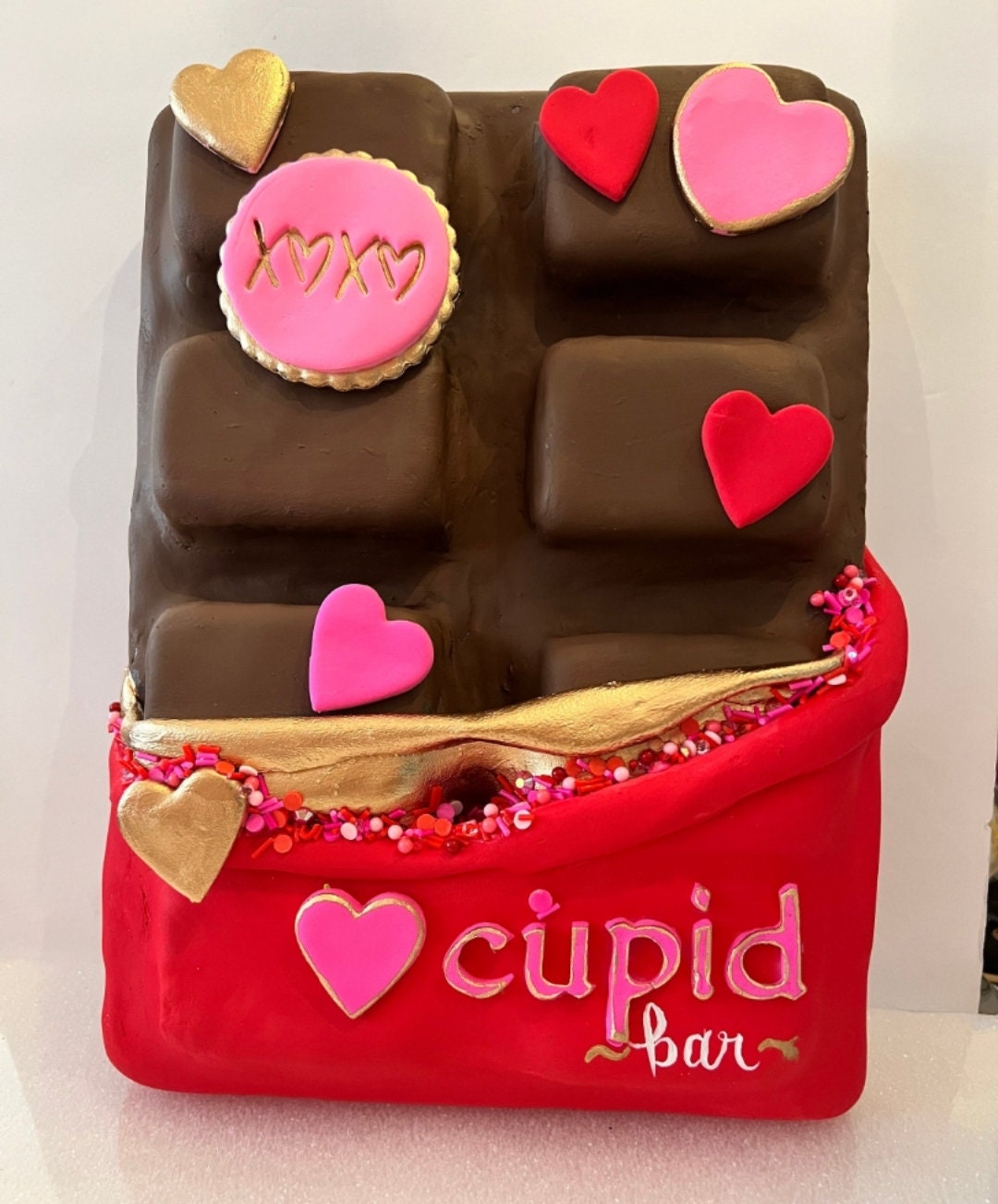 Large Fake Cupid Chocolate Bar, Tree Decoration, Candyland Decoration ...