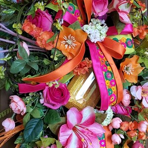 Summer Wreath, Summer Swag, Tropical Wreath, Summer Decor, Whimsical ...