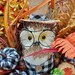 Fall Owl Centerpiece, Fall Centerpiece, Fall Floral Arrangement ...