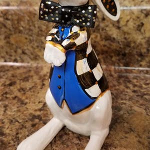 White Rabbit, Alice in Wonderland White Rabbit, Easter Rabbit, Hand ...