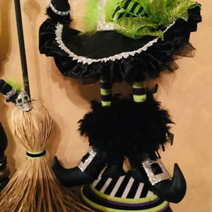 Character Witch Stand, Whimsical Witch, Witch Hat With Legs, Whitehall ...