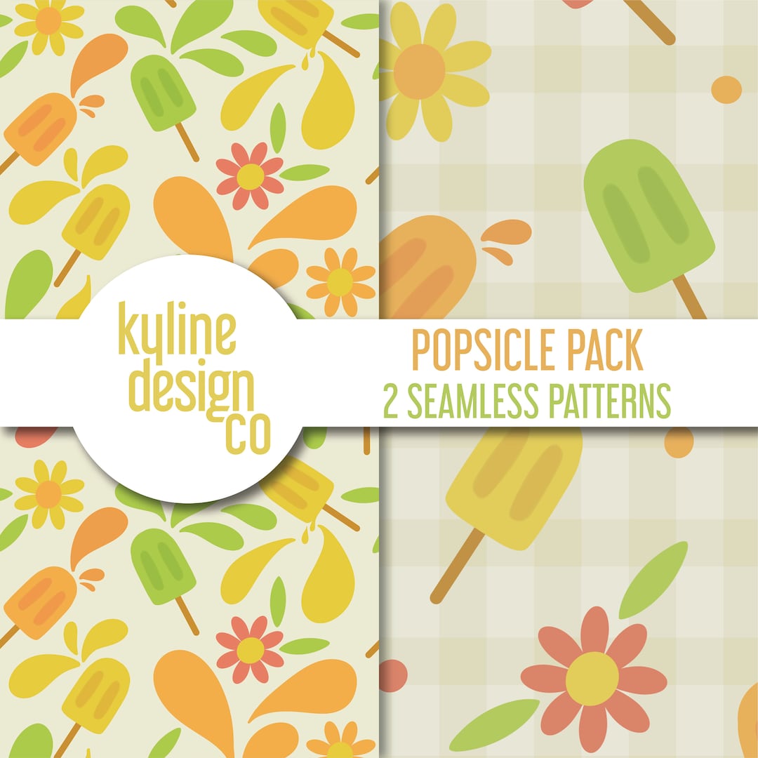 Seamless Pattern Digital Download File Popsicle Pack - Etsy