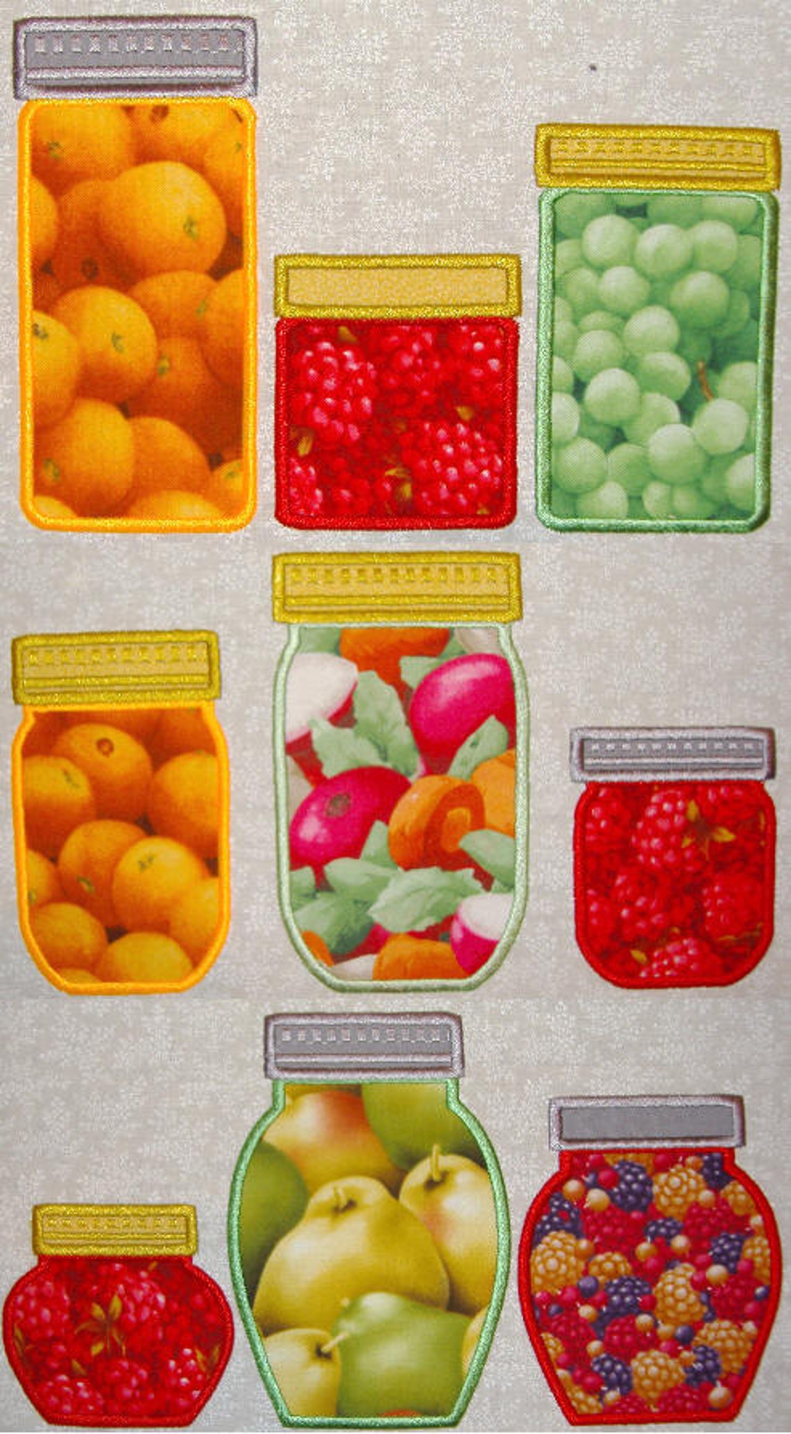 Canning Jars Applique Machine Embroidery Designs - Etsy