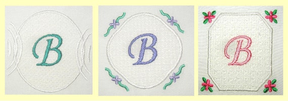 Simply Monograms Machine Embroidery Designs | Etsy