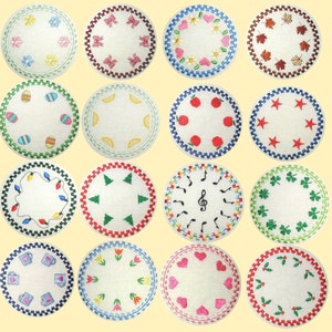 Circles, Coaster and More! Machine Embroidery Designs - Etsy