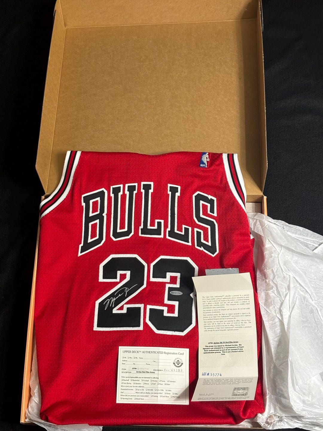 Michael Jordan Signed Chicago Bulls Retirement Nike Pro Cut Game Model Jersey Upper Deck COA - Etsy