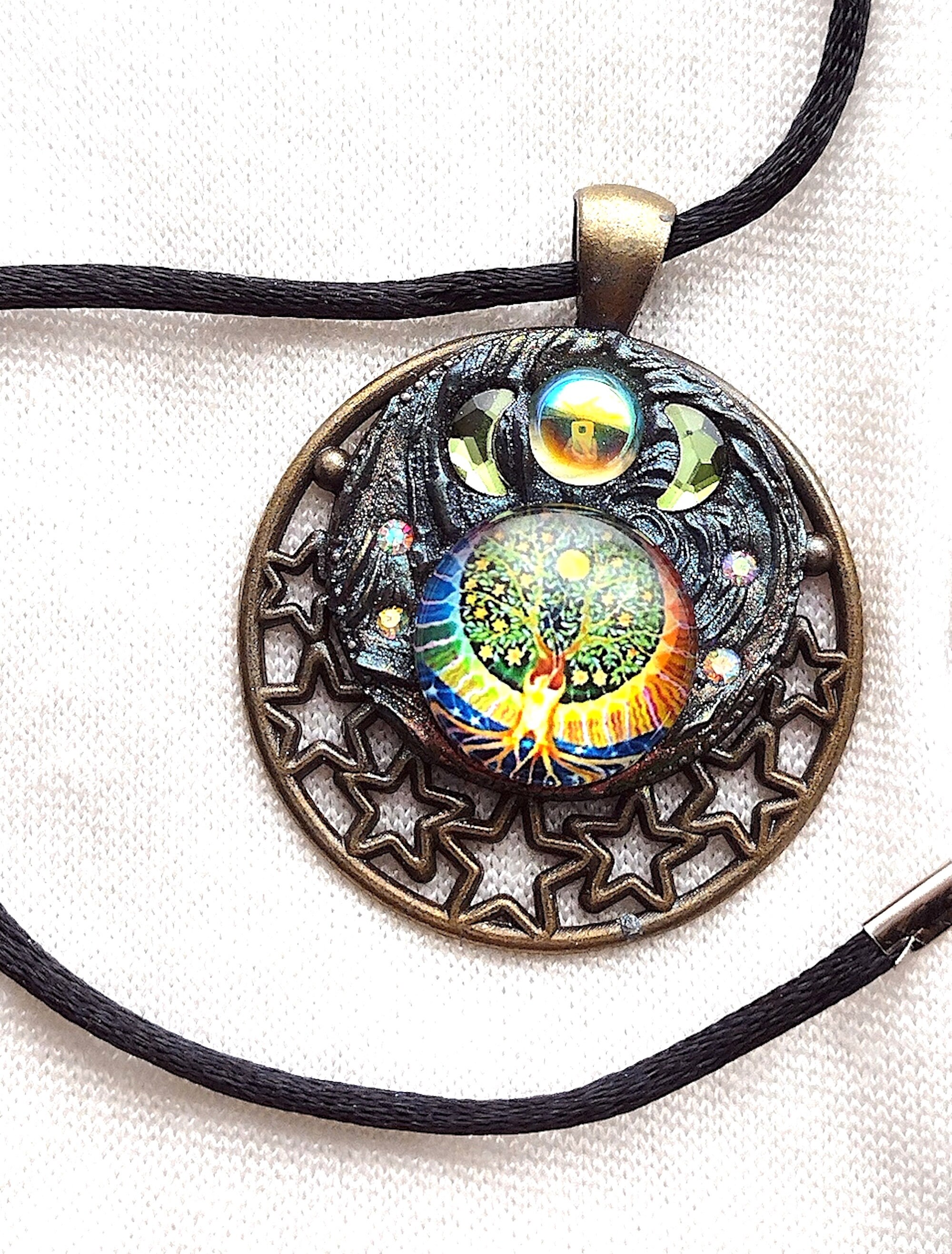Celestial, Tree of Life, Gypsy, Earth Magic, Pagan, Mystical, Pendant ...