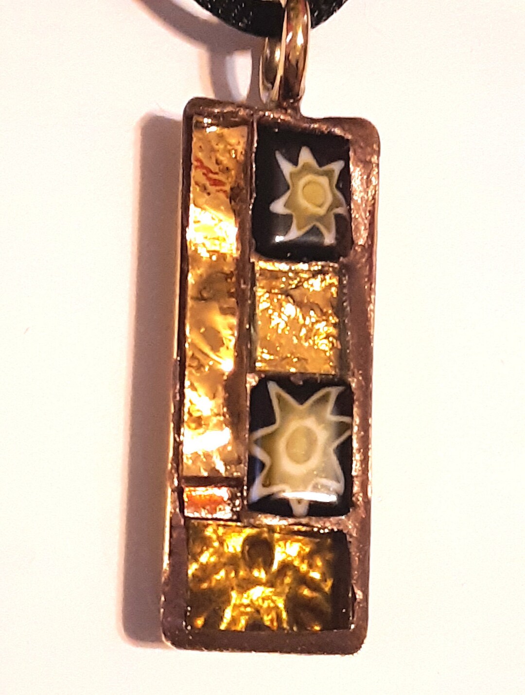 Celestial, Sun, Stars, Gypsy, Dichroic, Mosaic, Pendant, PA-214 - Etsy