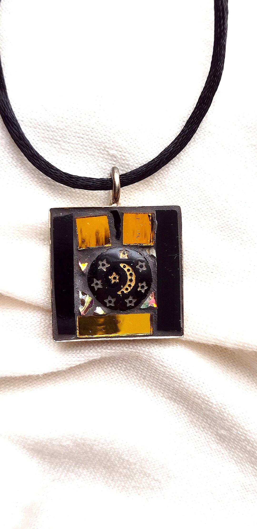 Celestial, Mystical, Moon, Gypsy, Mosaic, Pendant, P-88 - Etsy