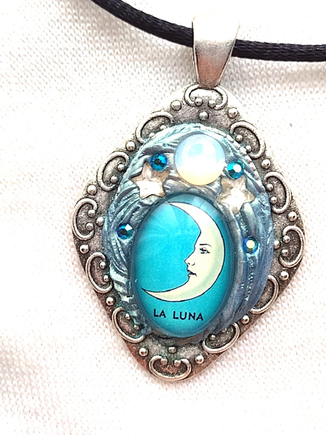 Moon, Celestial, Stars, Gypsy, Pendant, PA-563 - Etsy