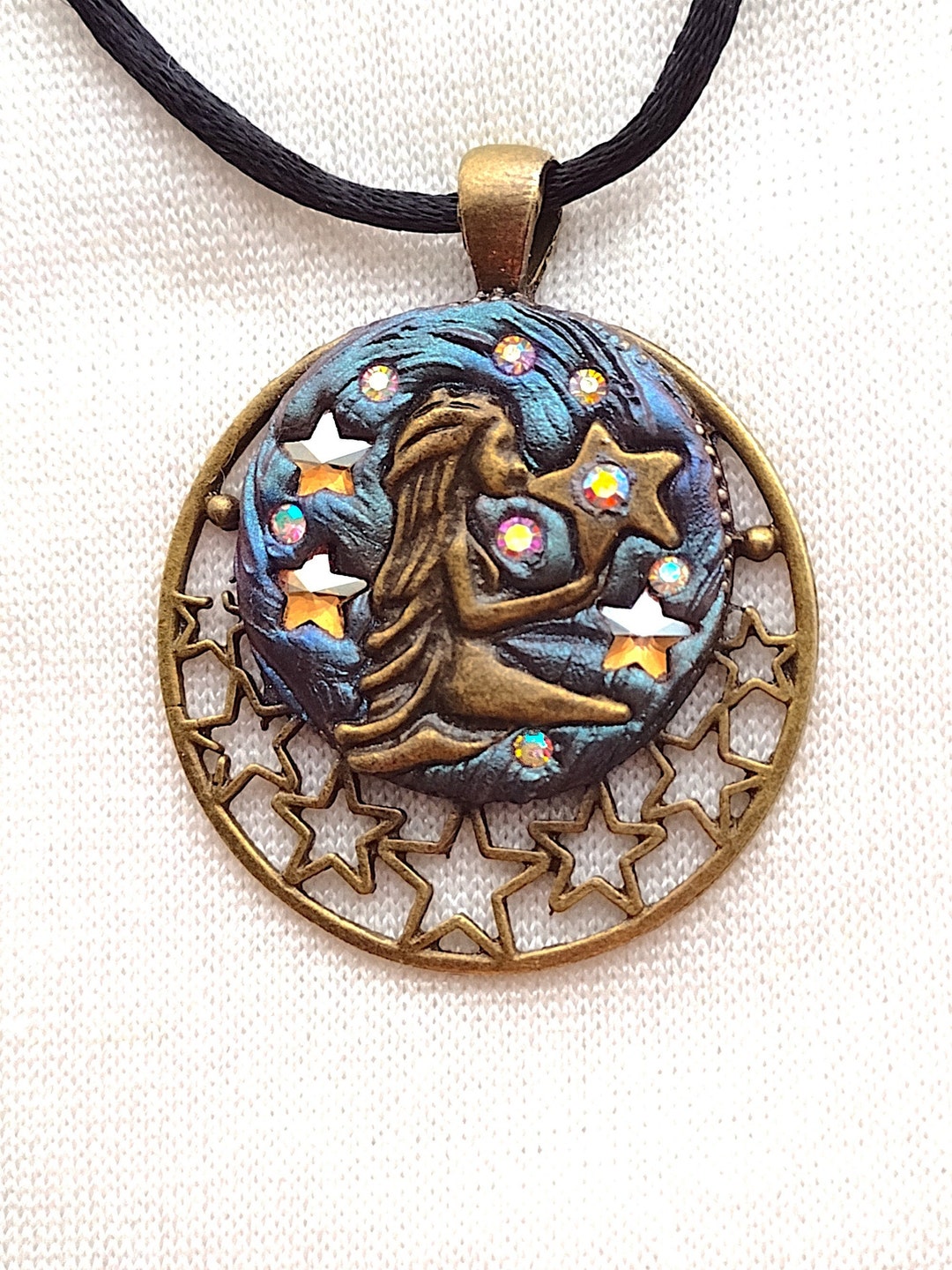Celestial, Gypsy, Star Goddess, Mystical, Amulet, Pendant, PA-633 - Etsy