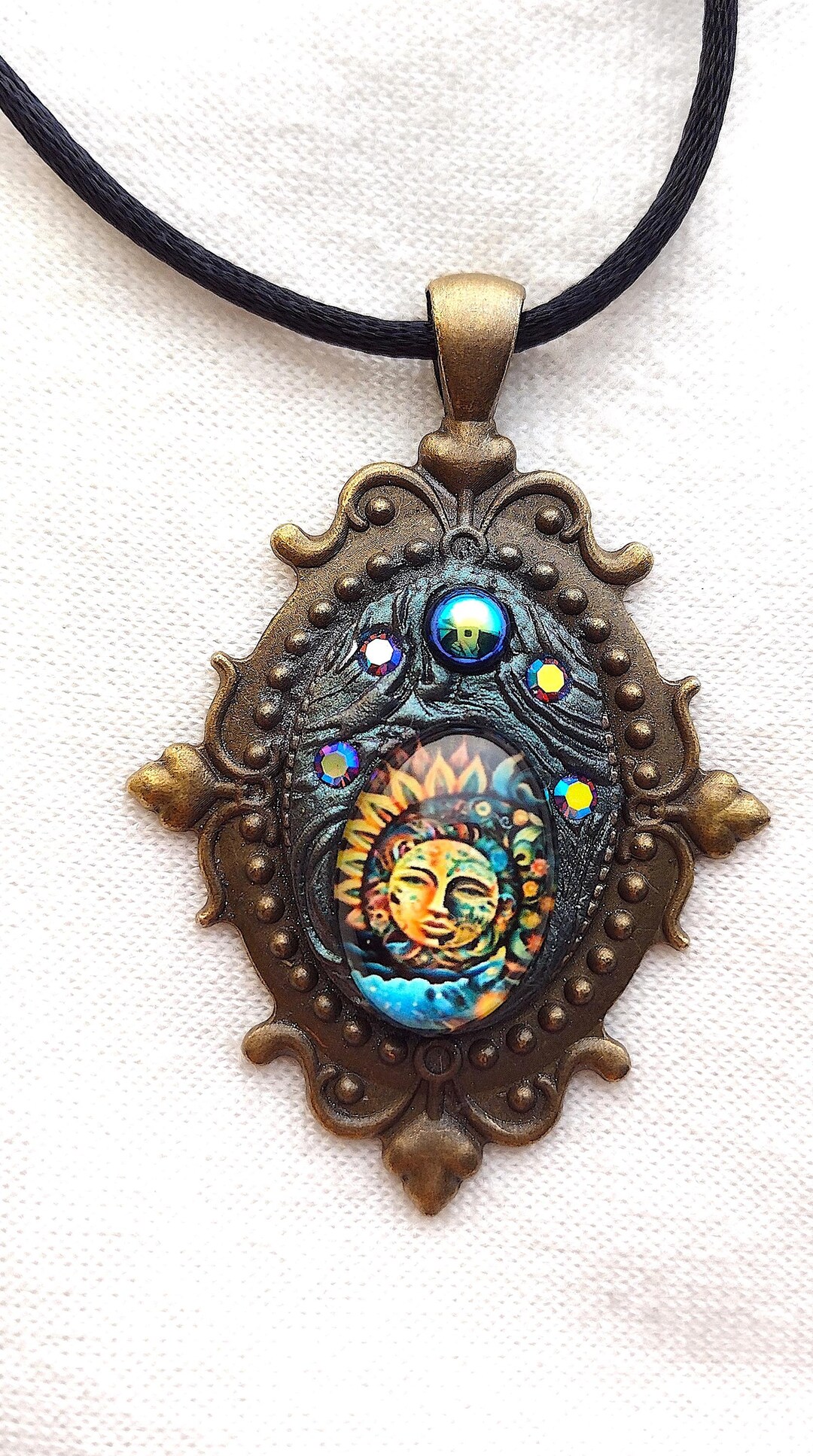 Celestial, Sun, Aztec, Mystical, Amulet, Pendant, PA-669 - Etsy