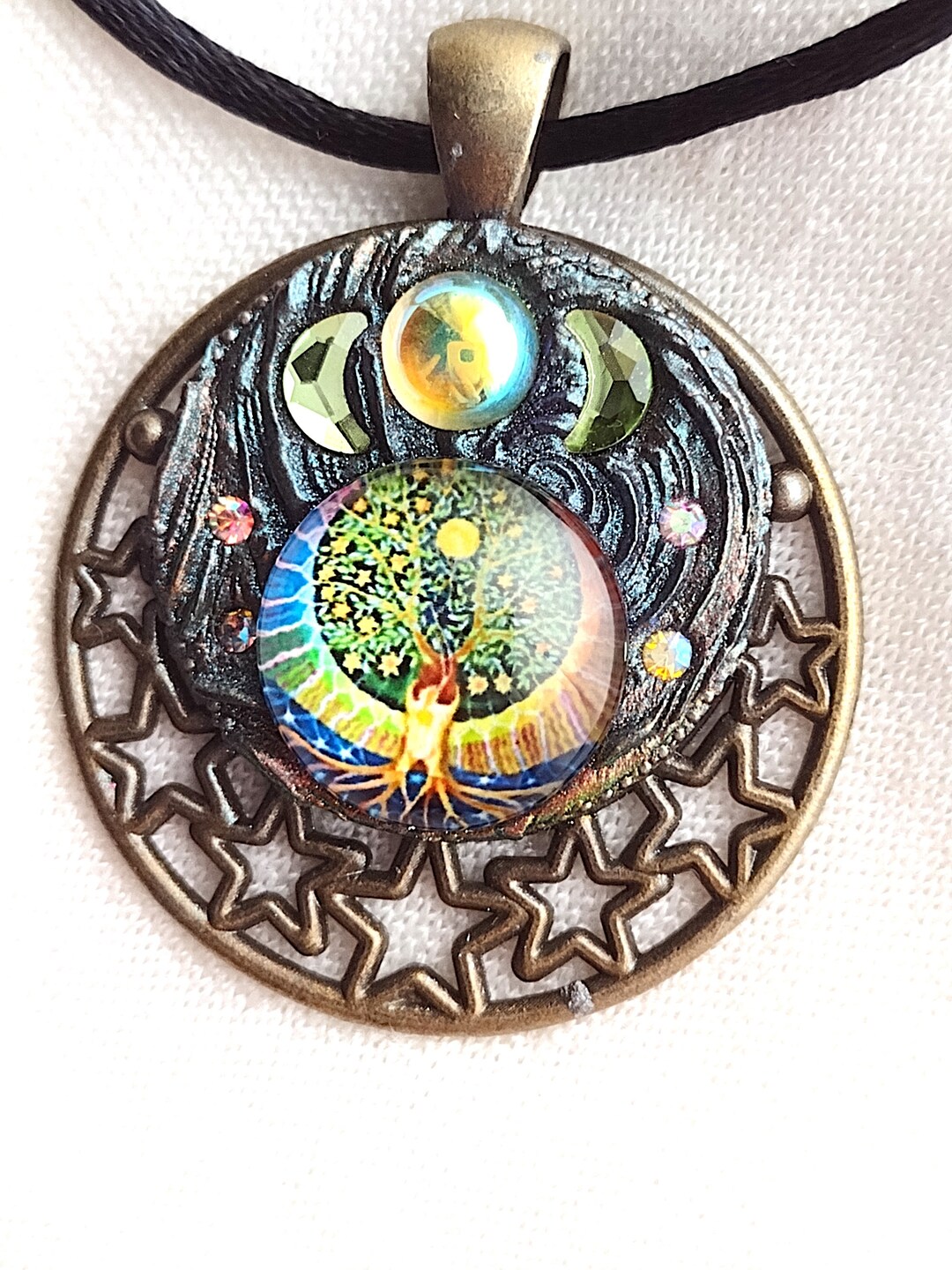 Celestial, Tree of Life, Gypsy, Earth Magic, Pagan, Mystical, Pendant ...