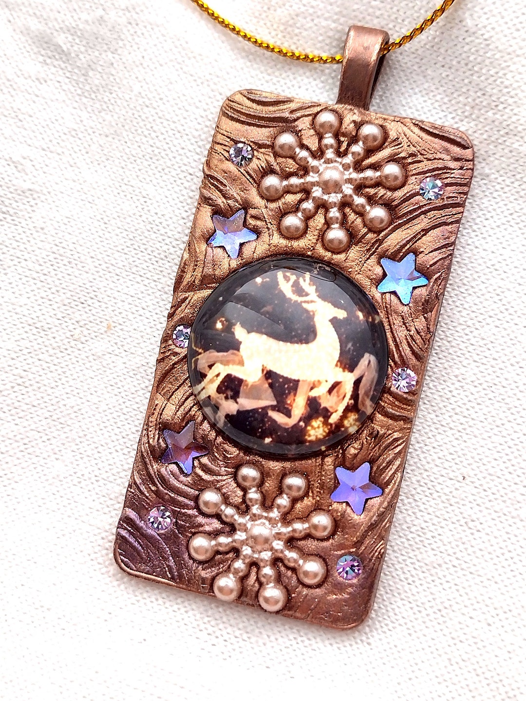 Solstice, Christmas, Ornament, Mystical Deer, Celestial, Christmas ...