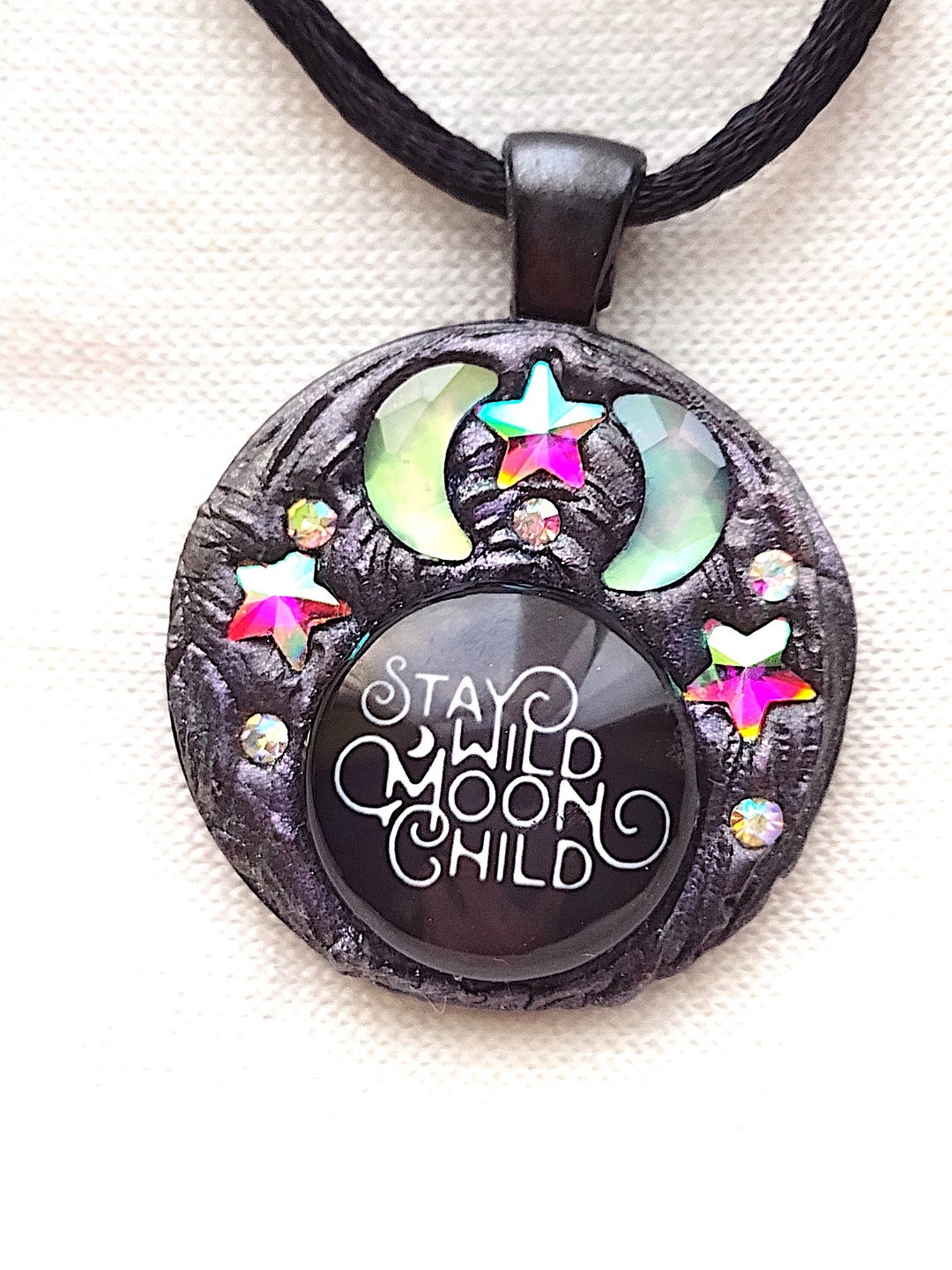 Stay Wild, Mystical, Celestial, Gypsy, Pendant, PA-616 - Etsy