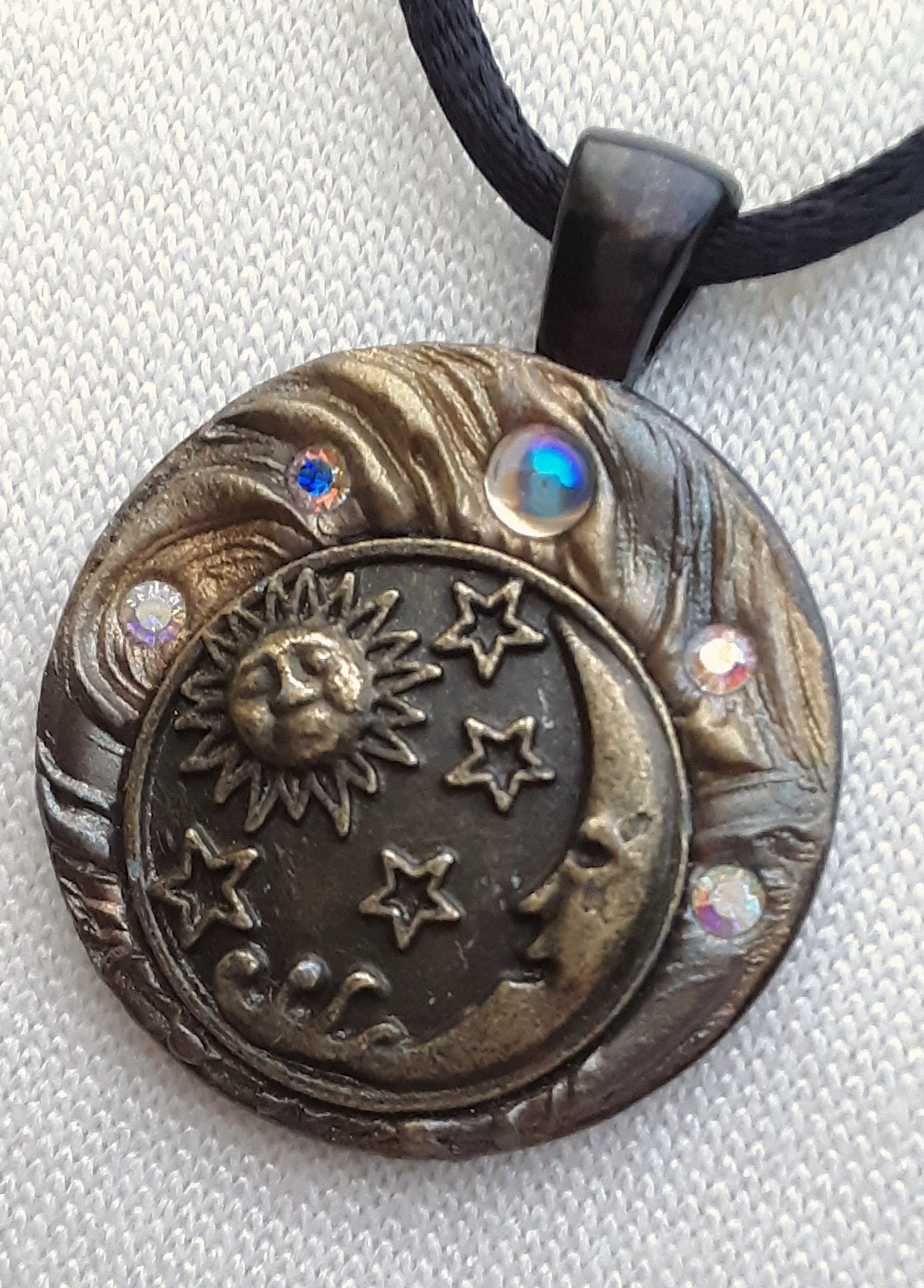 Celestial, Moon, Stars, Sun, Gypsy, Pendant, PA-366 - Etsy