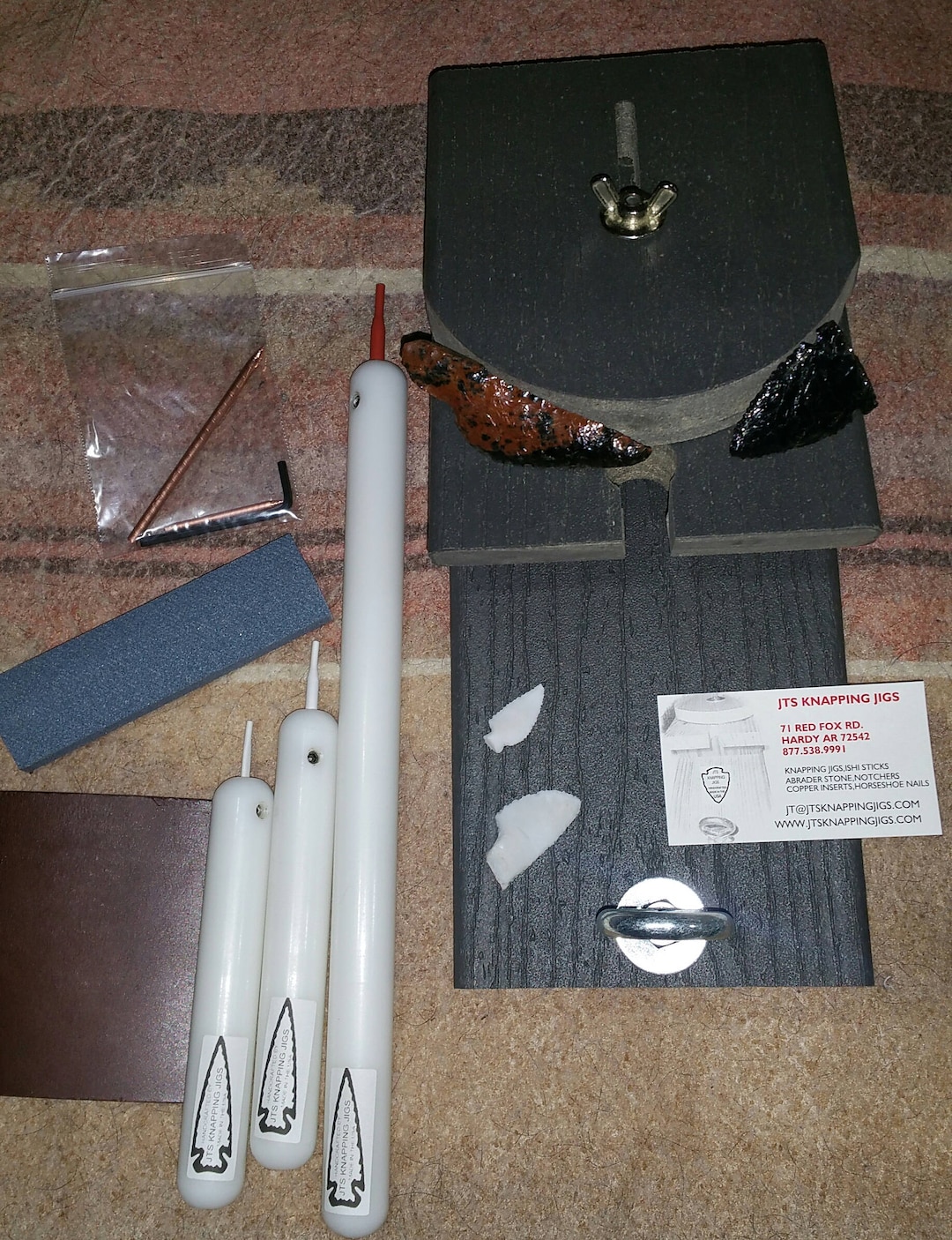 Deluxe Flint Knapping Jig Kit delrin Rod Flakers - Etsy