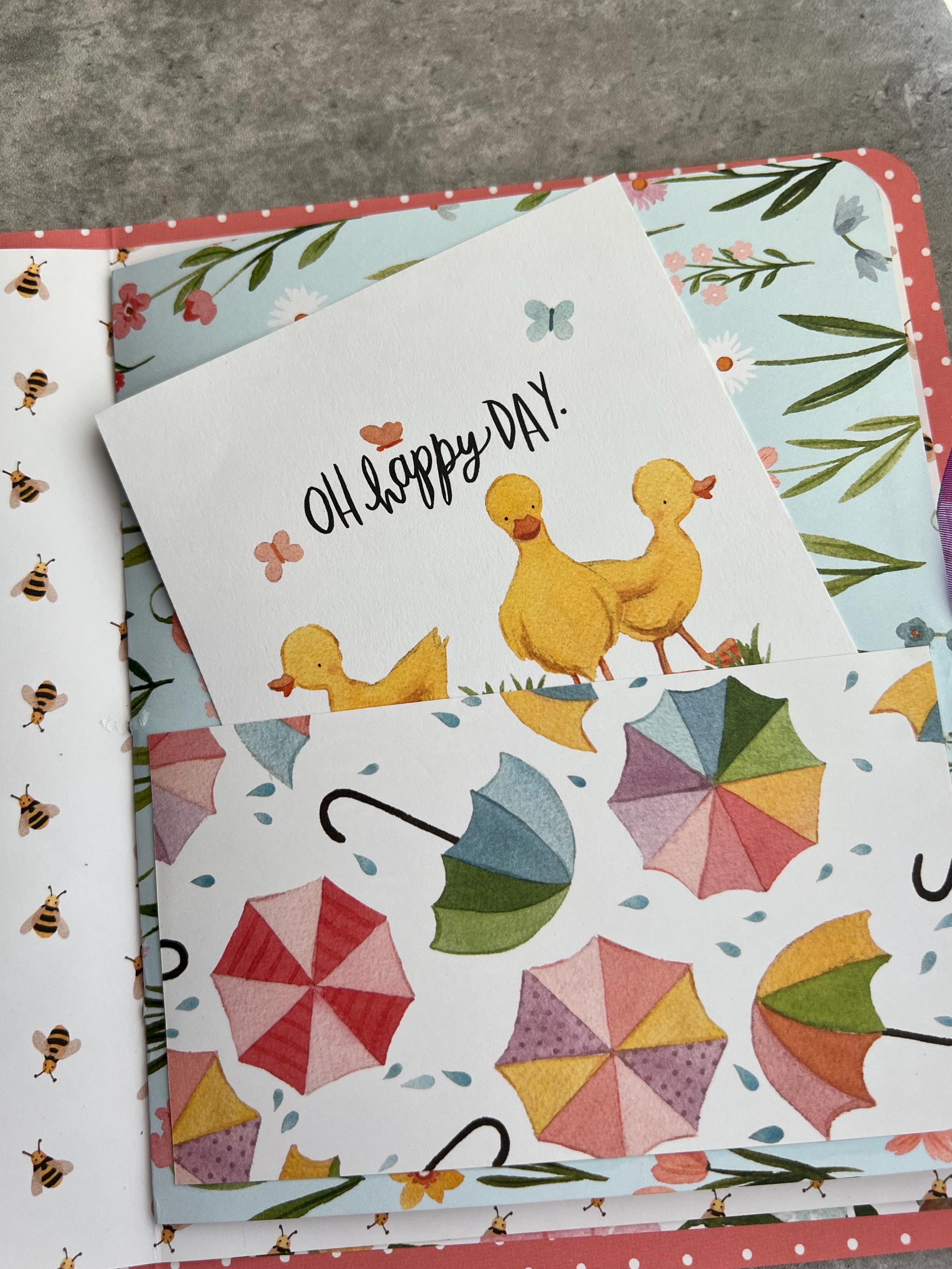Spring Floral Junk Journal Folio, Unique Greeting Card - Etsy