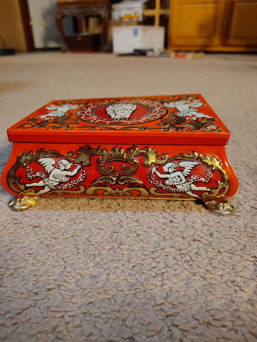 Vintage West Germany Metal Tin Made by Fricke @ Nacke - Etsy