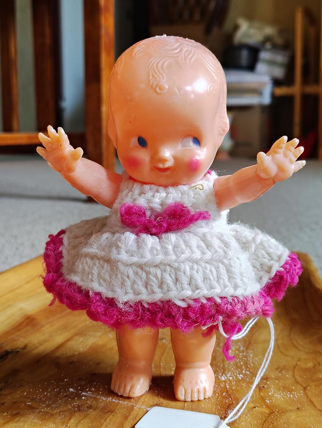 1950s Vintage Celluloid QP Talcum Powder Shaker Doll Very Good ...