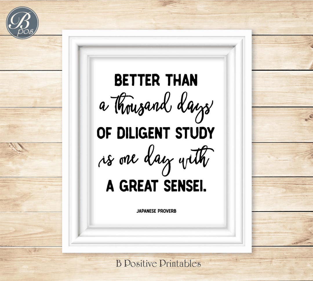 Sensei Gift, Karate Gift, Karate Quote, Martial Arts, Printable Art ...