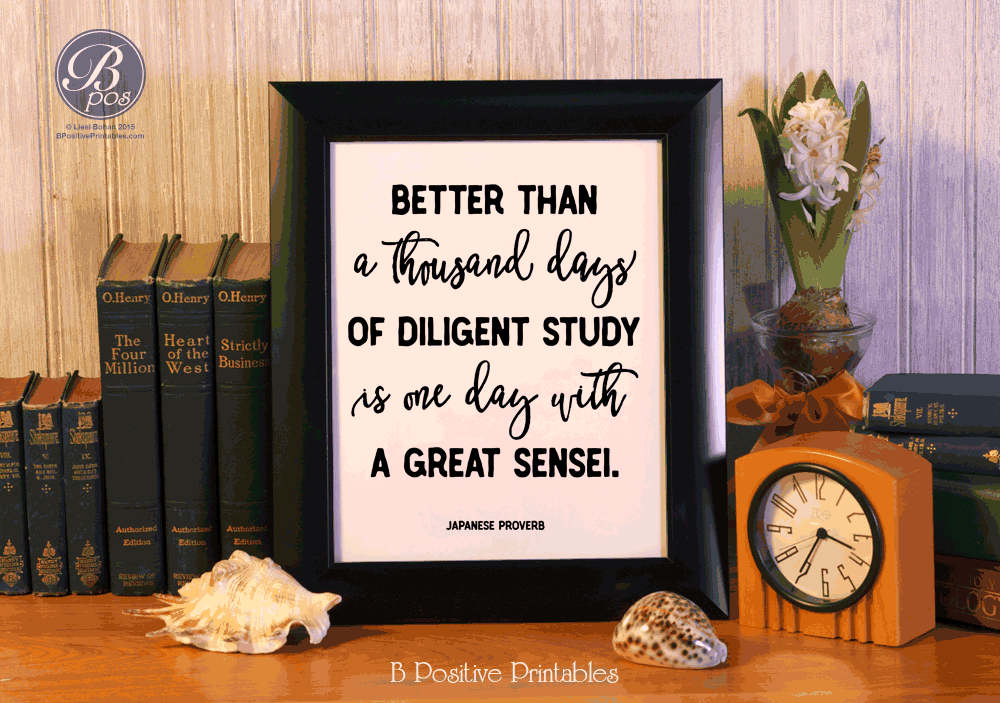 Sensei Gift, Karate Gift, Karate Quote, Martial Arts, Printable Art ...