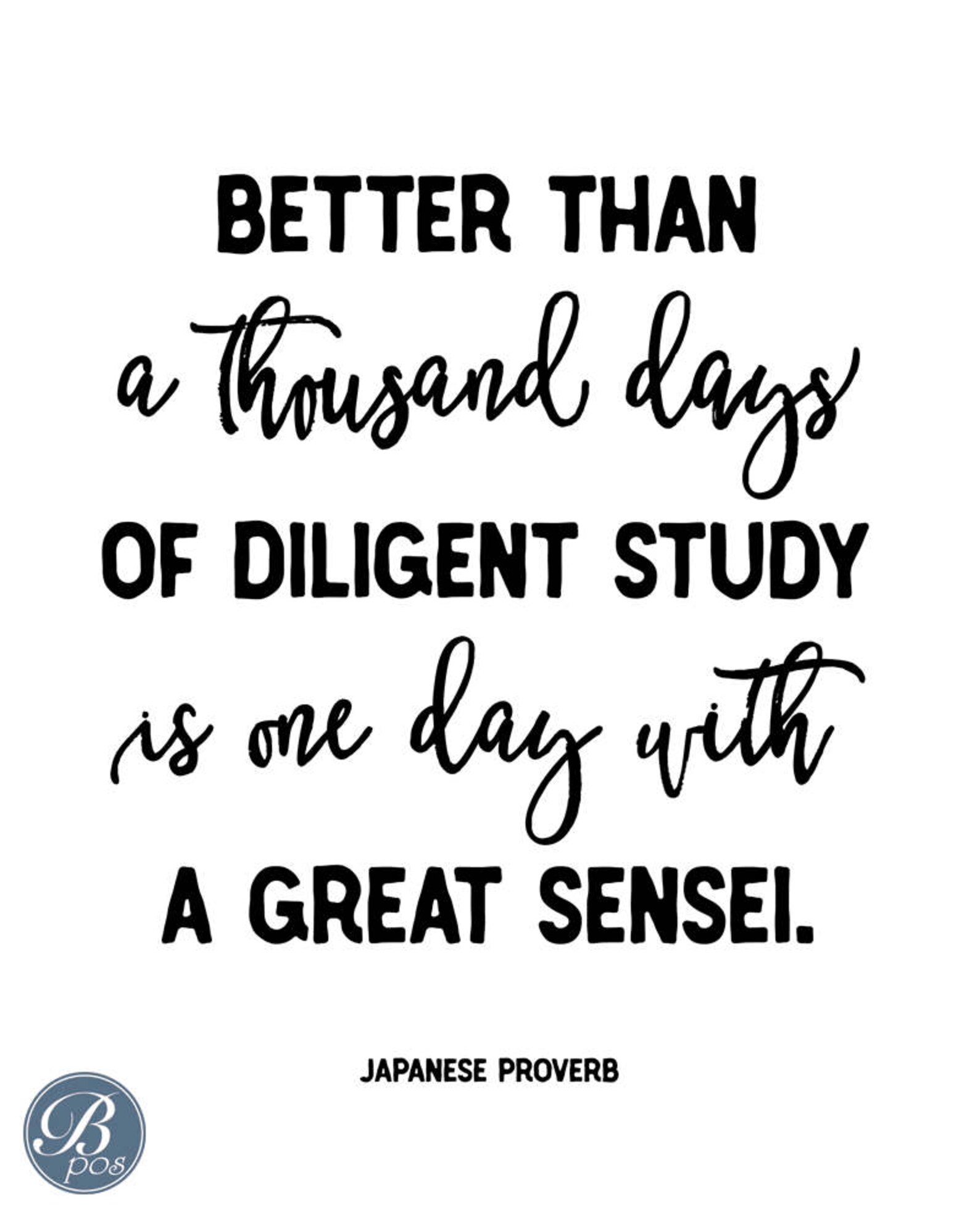 Sensei Gift, Karate Gift, Karate Quote, Martial Arts, Printable Art ...