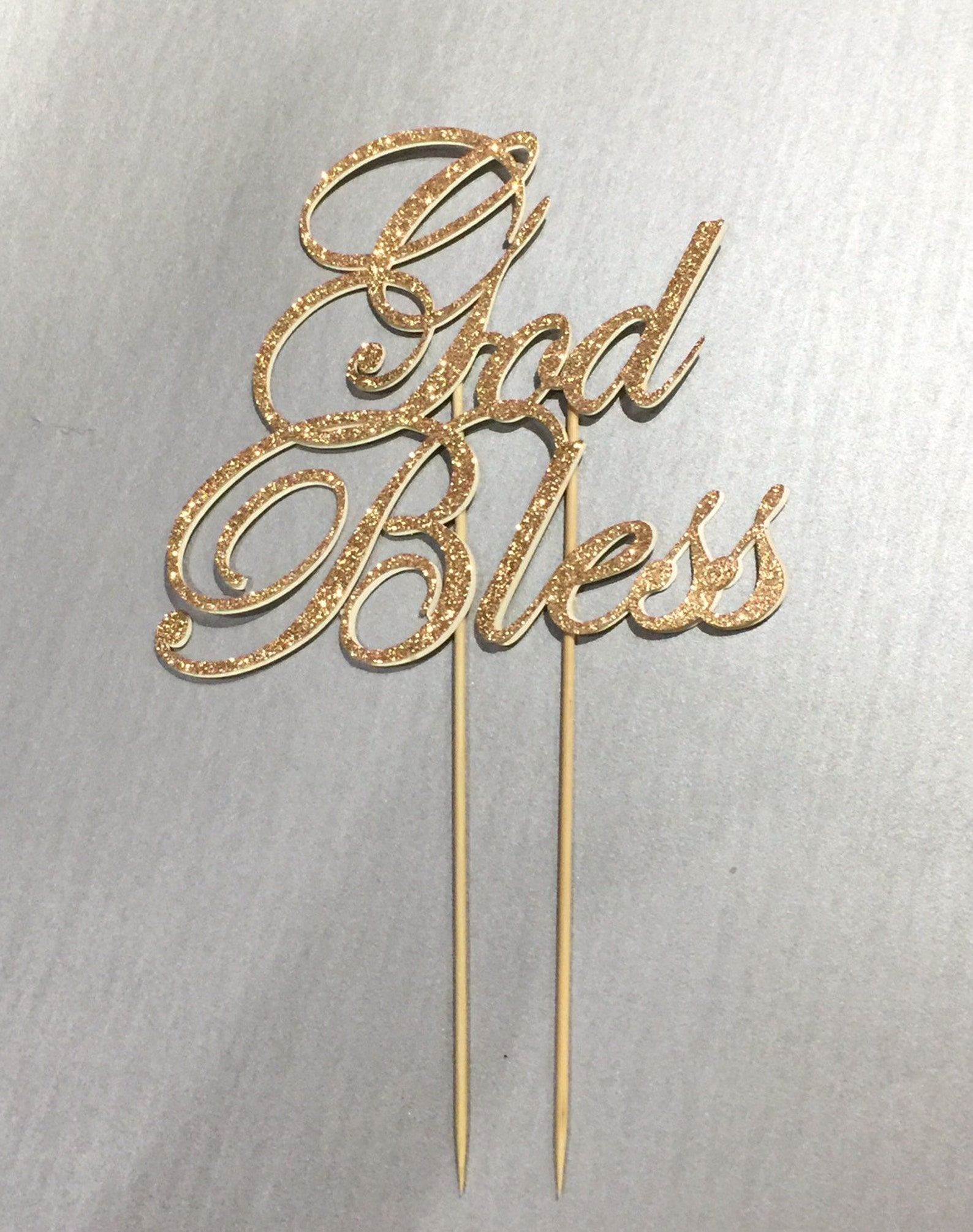 Custom Gold Glitter Cake Topper - Etsy