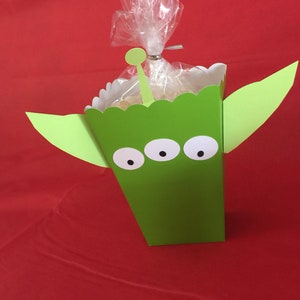 Alien Popcorn Box, Martian Popcorn Box, Alien Party Table Decoration ...