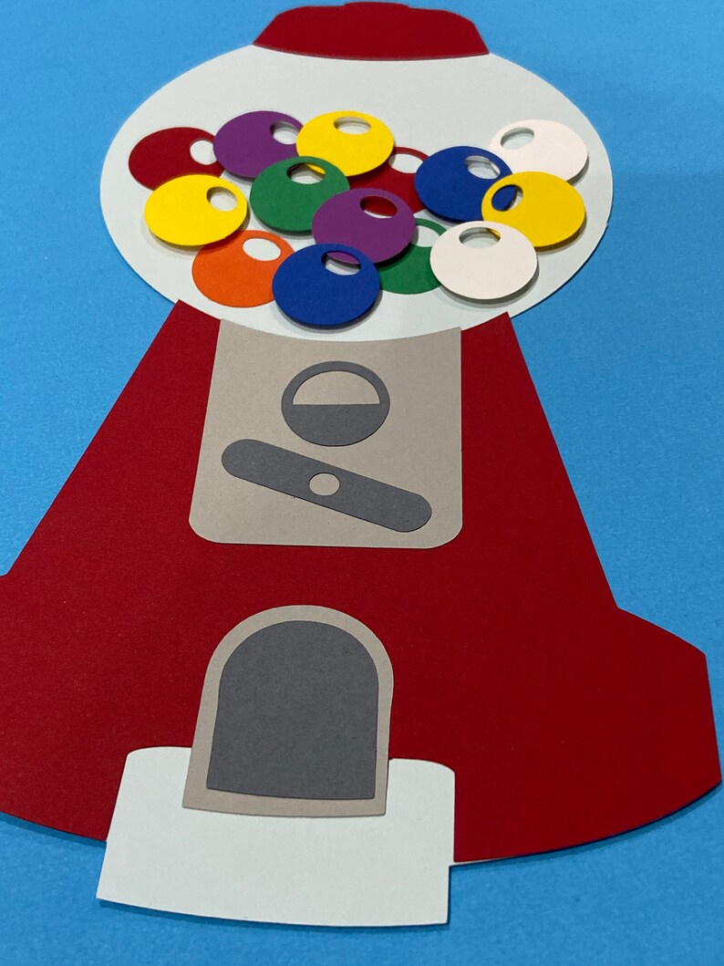 Gumball Machine Cutouts Die Cuts | Etsy