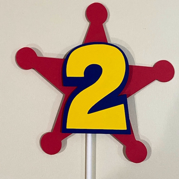 Sheriff Star Cake Topper - Etsy