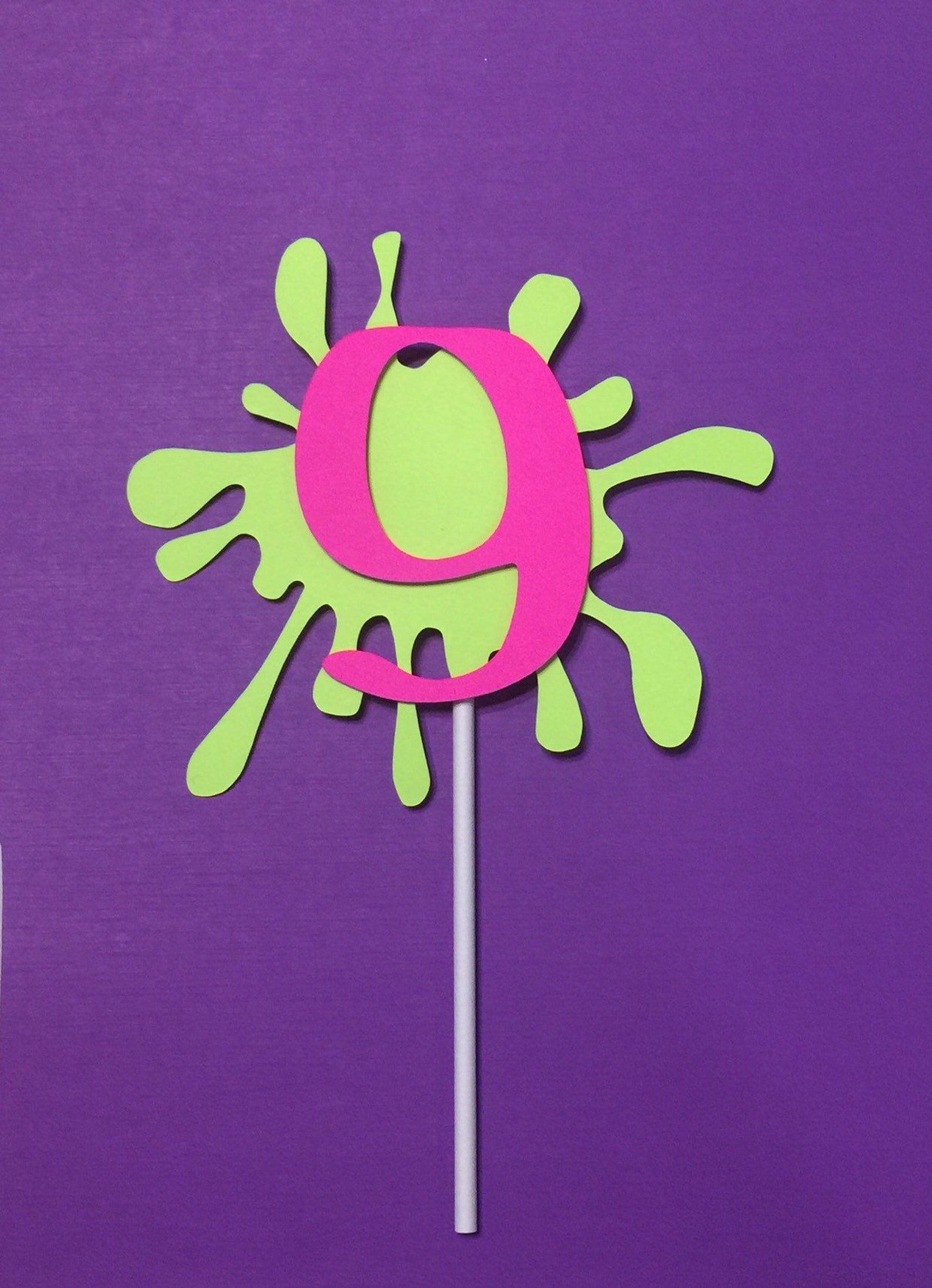 Slime Party Cake Topper, Paint Cake Topper, Custom Cake Topper, Gooey ...