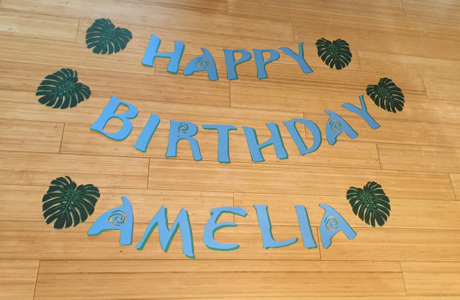 Luau Birthday Banner Hawaiian Party Banner Hibiscus Birthday | Etsy