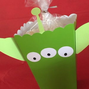 Alien Popcorn Box, Martian Popcorn Box, Alien Party Table Decoration ...