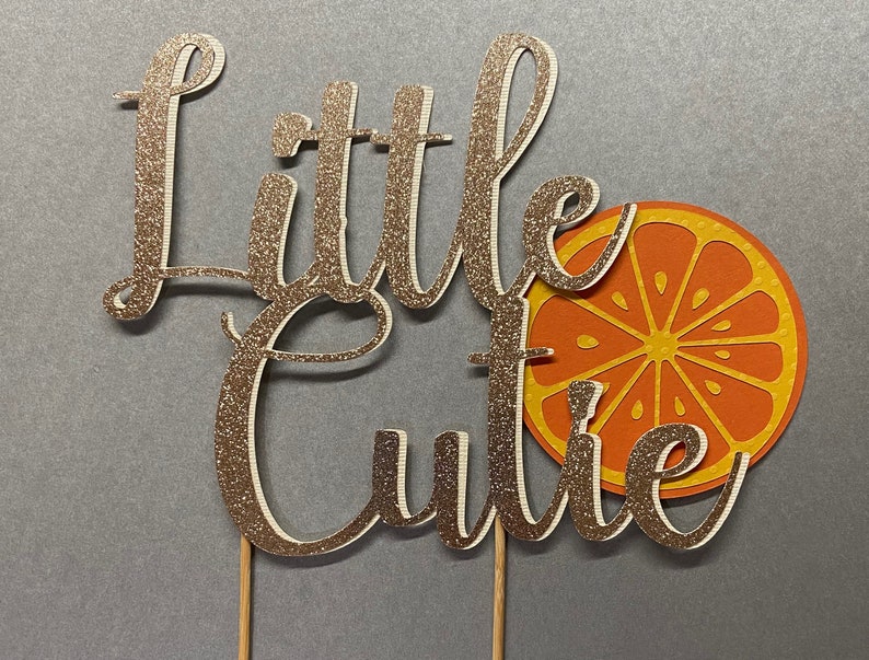 Little Cutie Cake Topper - Cutie Baby Shower Cake Topper - Etsy