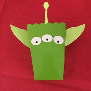 Alien Popcorn Box, Martian Popcorn Box, Alien Party Table Decoration ...