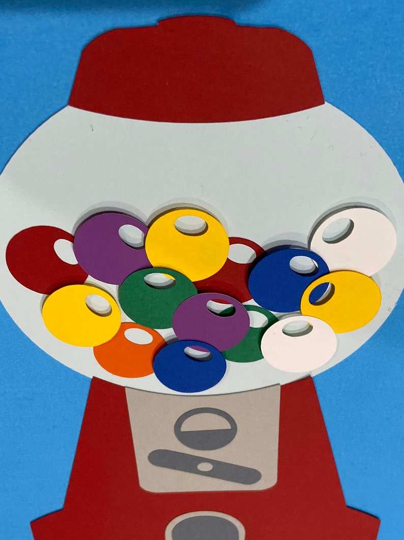 Gumball Machine Cutouts Die Cuts - Etsy