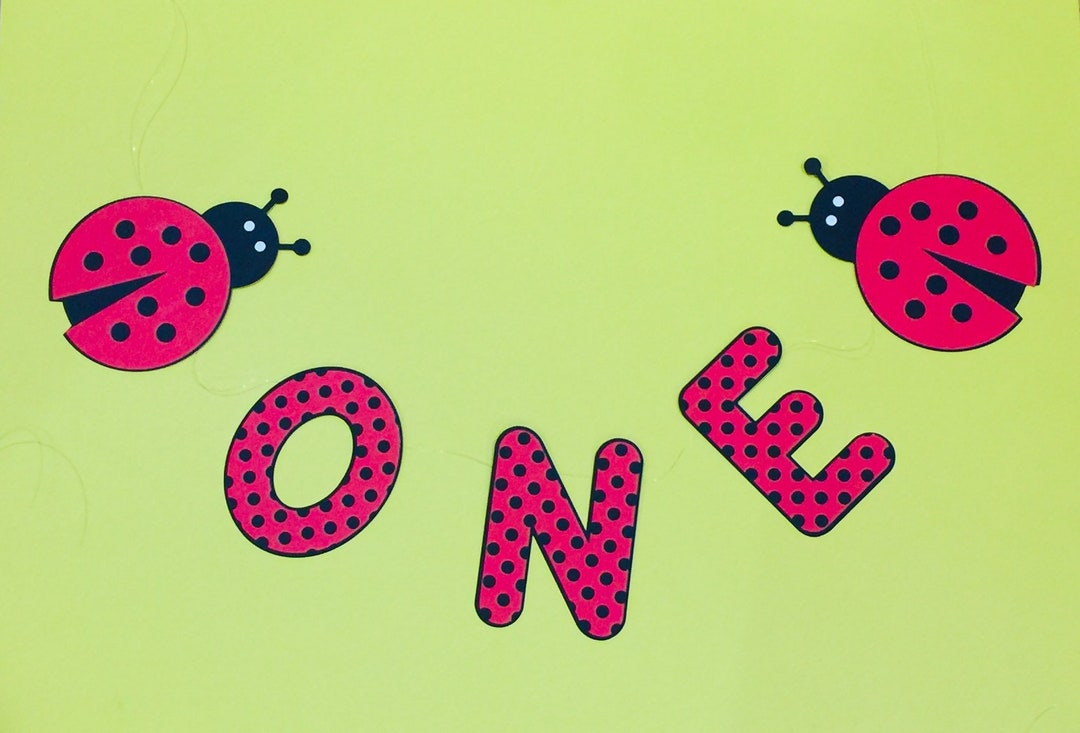 Lady Bug Banner - ONE Ladybug - Lady Bug 1st Birthday - Ladybug Party ...