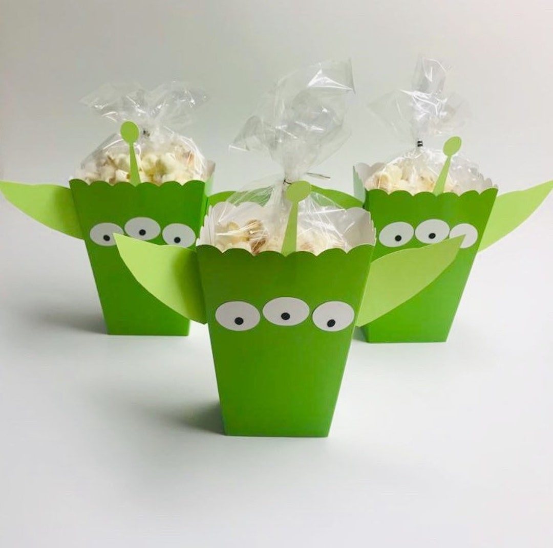 Alien Popcorn Box, Martian Popcorn Box, Alien Party Table Decoration ...
