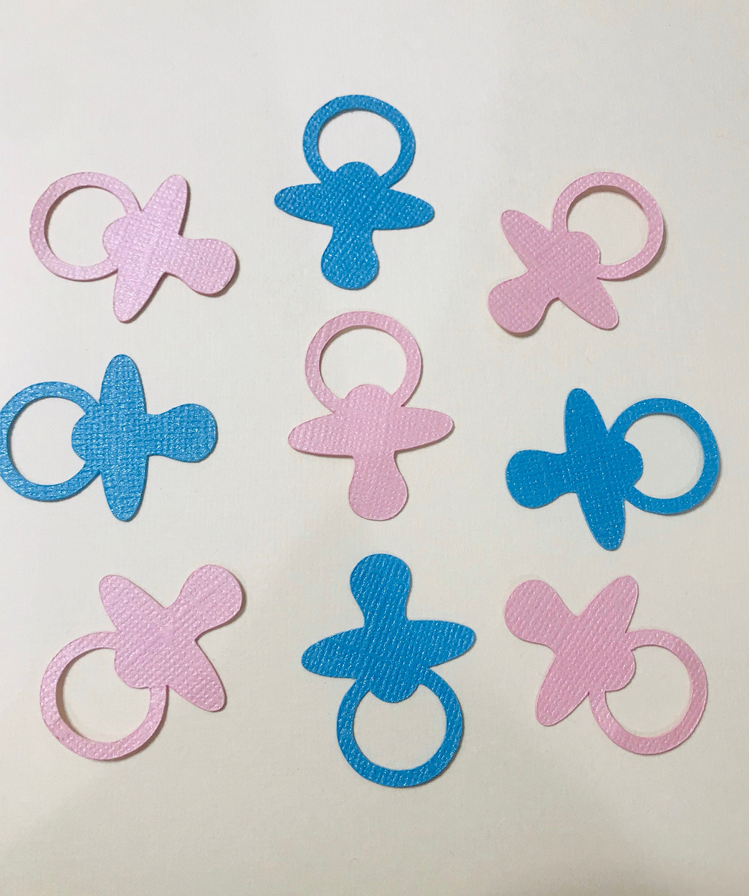 Gender Reveal Pacifier Confetti Baby Shower Confetti Blue | Etsy