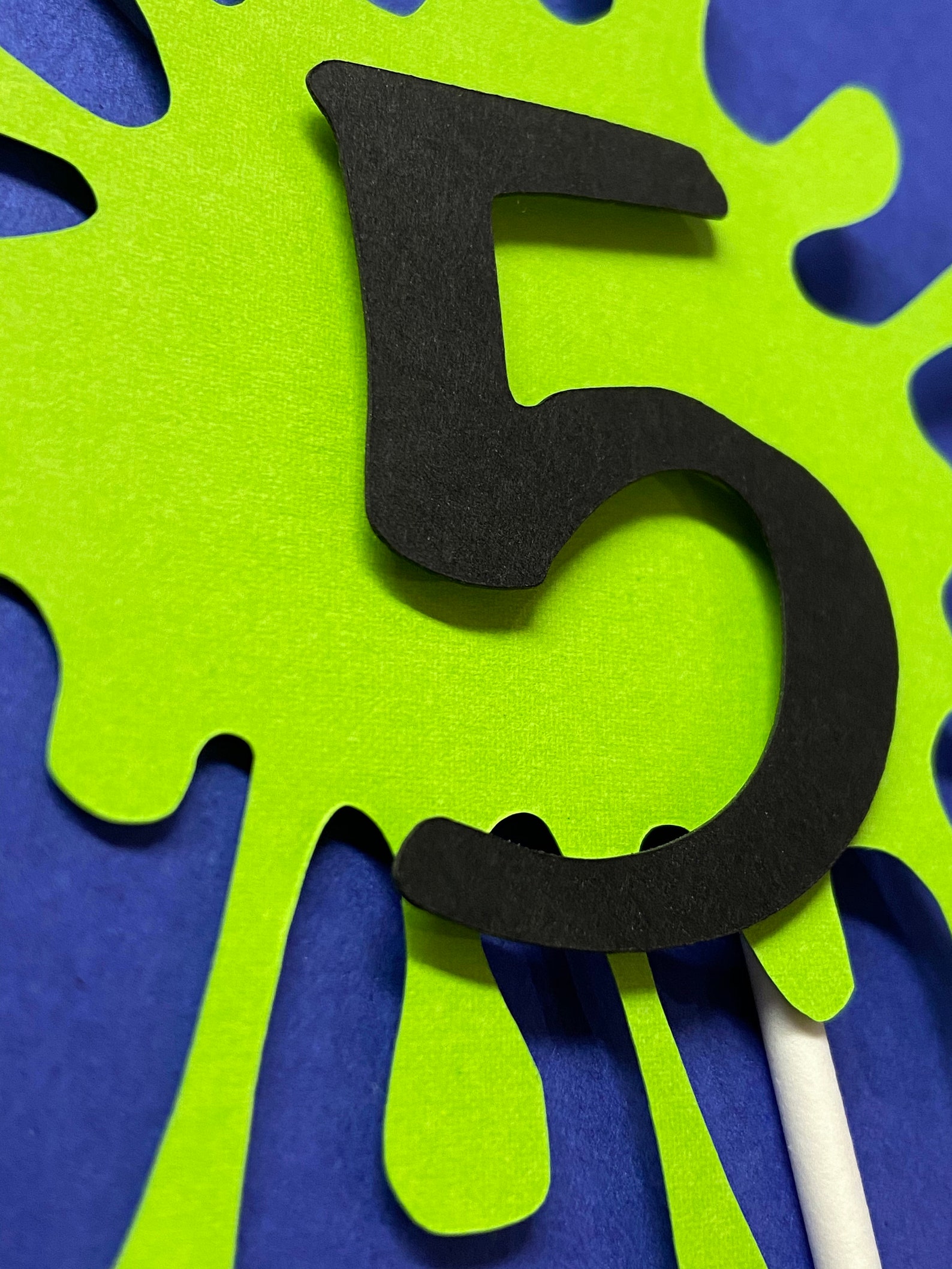 Slime Party Cake Topper Paint Cake Topper Custom Cake - Etsy