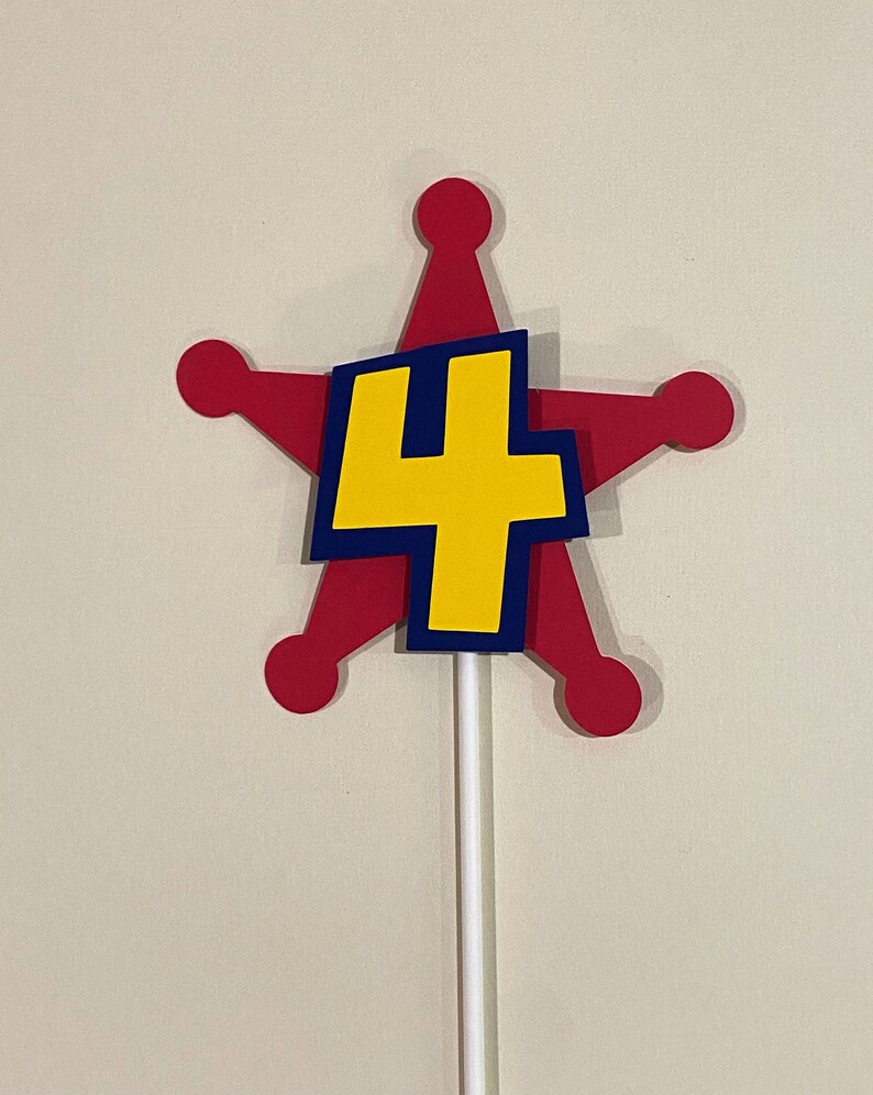 Custom Sheriff Cake Topper Star Cake Topper Cowboy Cake - Etsy