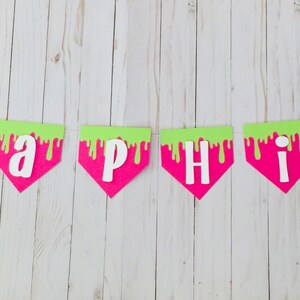 Slime Party, Paint Party, Slime Birthday Banner, Paint Banner, Splat ...