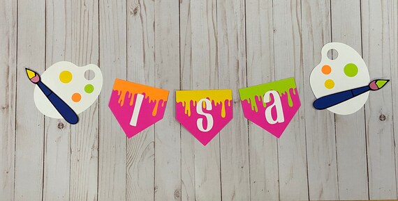 Paint Party Slime Banner | Etsy