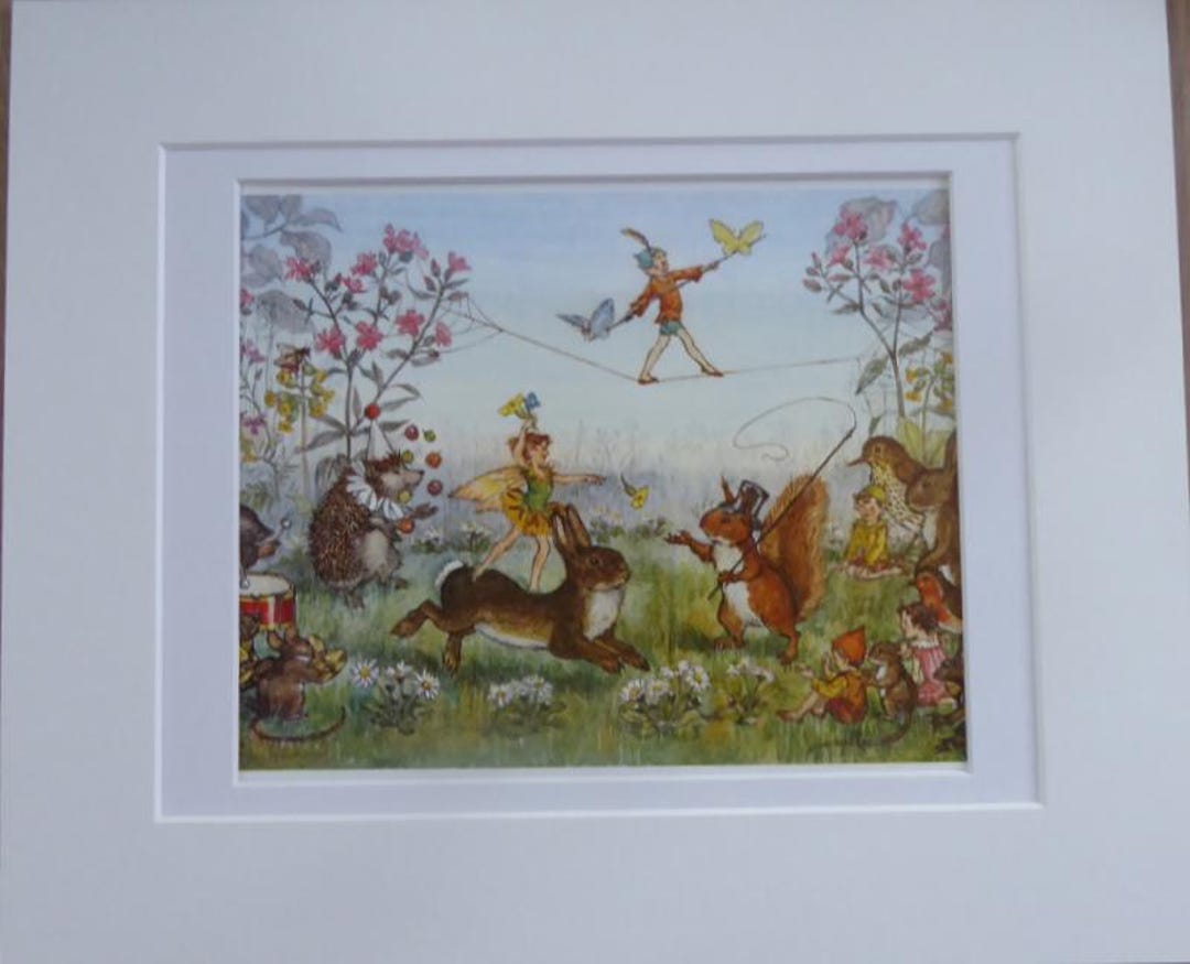 PIXIE CIRCUS - Molly Brett Book Print in 12" X 10" Soft White Double ...