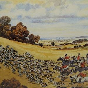 THE MEET - Hunting - Thelwell Sporting Prints - Framed and Ivory ...