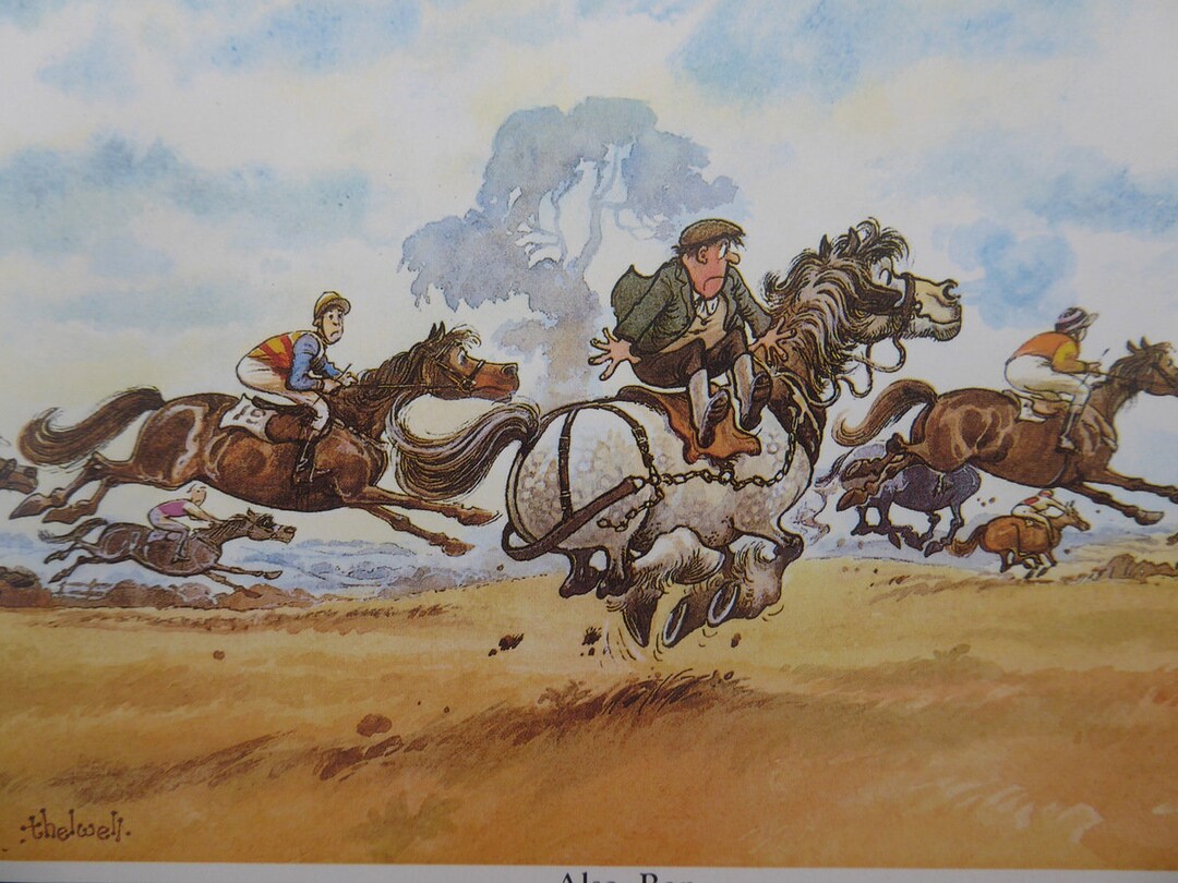 ALSO RAN - Sporting Prints Horse Racing Vintage Comical Funny ...
