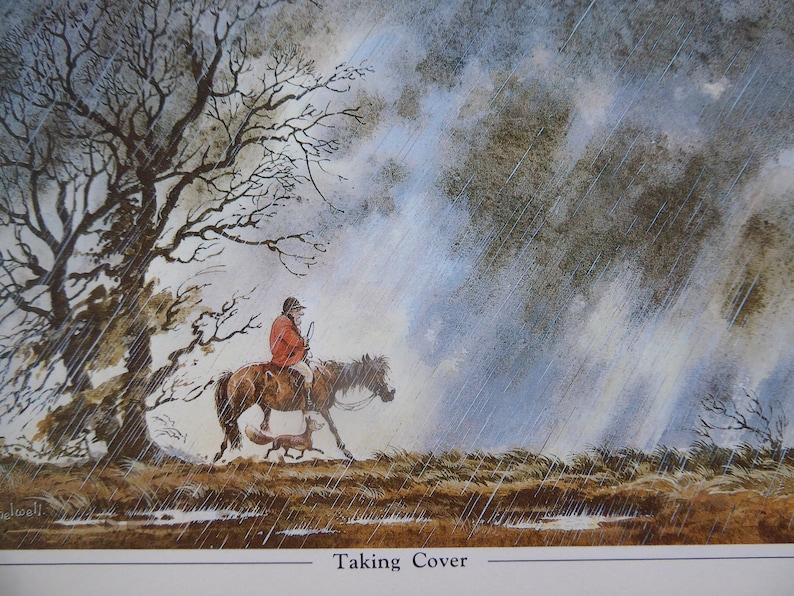 Four Thelwell Hunting Prints in Frames - Etsy UK